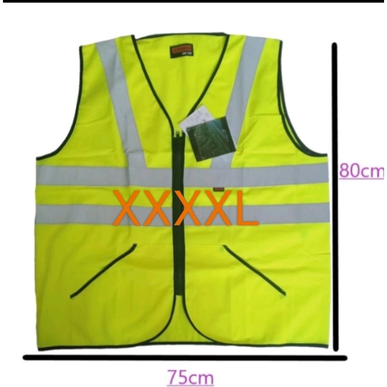 Jual ROMPI SAFETY SUPER BIG JUMBO 5XL XXXXL HIJAU STABILO BAHAN FULL ...