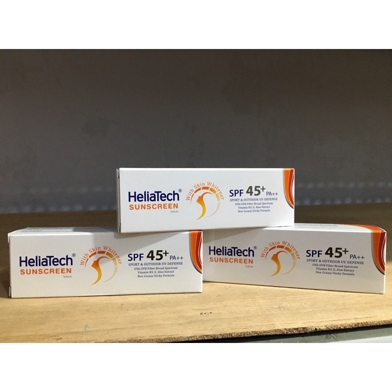 Jual HELIATECH SUNSCREEN SPF 45+ UVA UVB | Shopee Indonesia