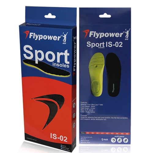 Jual Flypower Cup Insole FP 02 - Black / Yellow | Shopee Indonesia