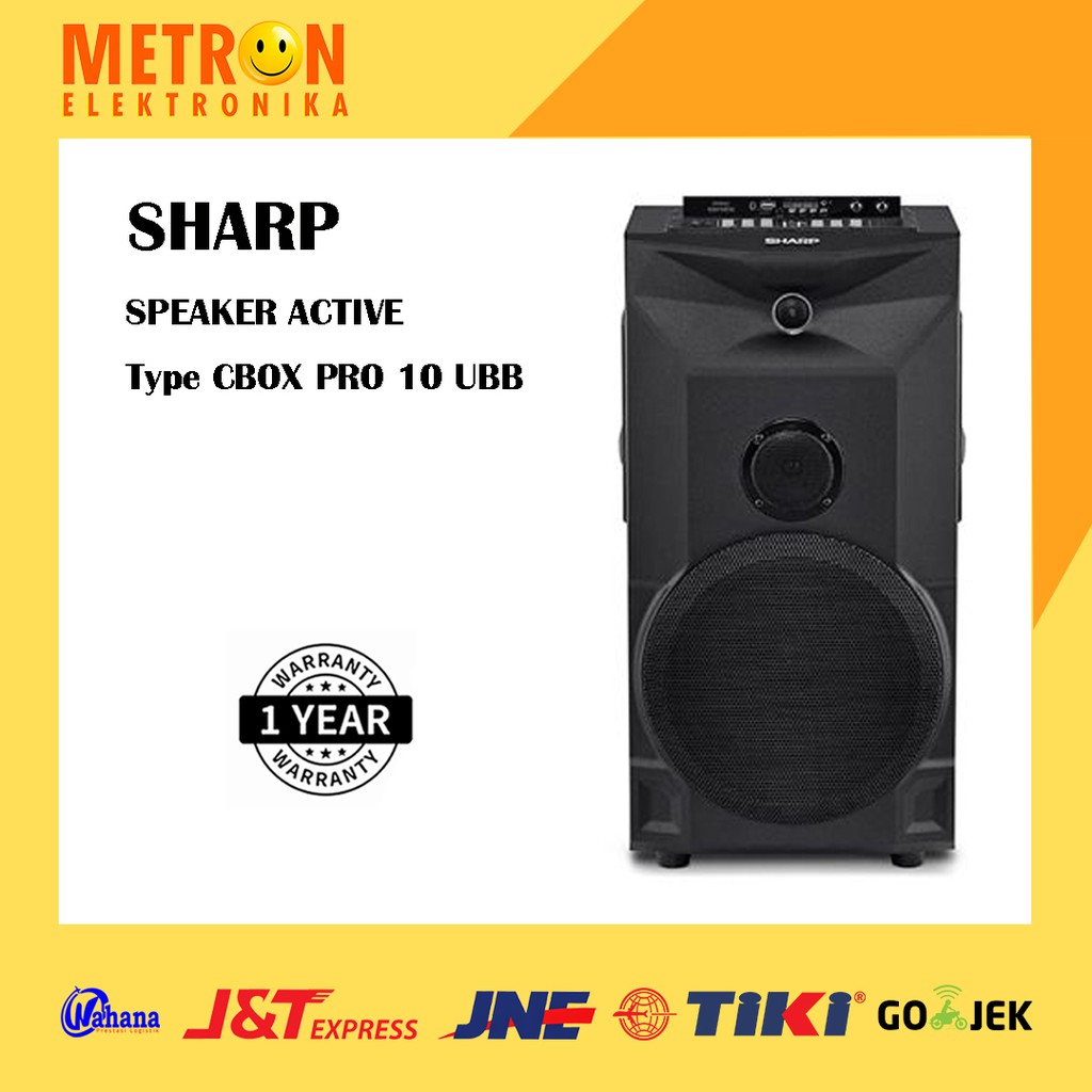 Jual SHARP CBOX PRO 10 UBB / SPEAKER AKTIF KARAOKE / CBOXPRO10UBB ...