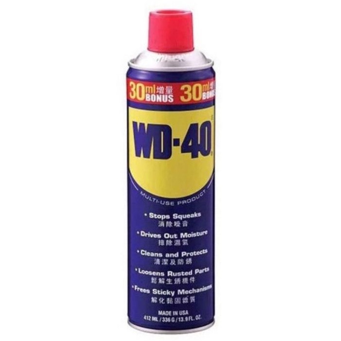 Jual WD40 412ml Cairan Pelumas Anti Karat Semprot 412 ml WD 40 | Shopee Indonesia