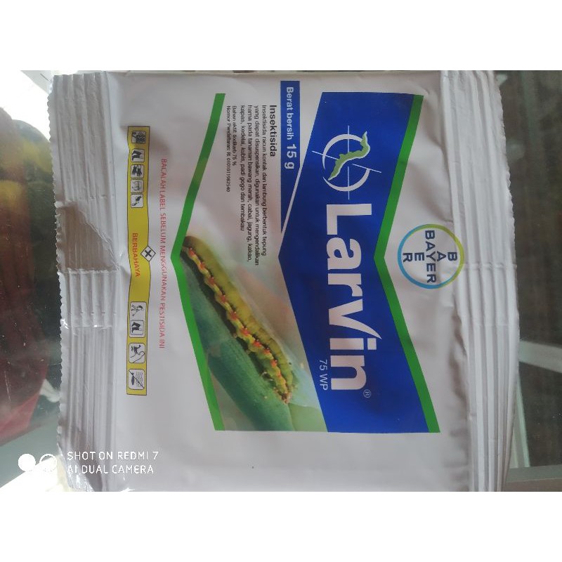 Jual obat hama ulat tanaman Larvin 75wp 15gr | Shopee Indonesia
