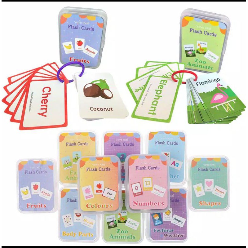 Jual Flash Card Flashcard Import Ring+Box | Shopee Indonesia