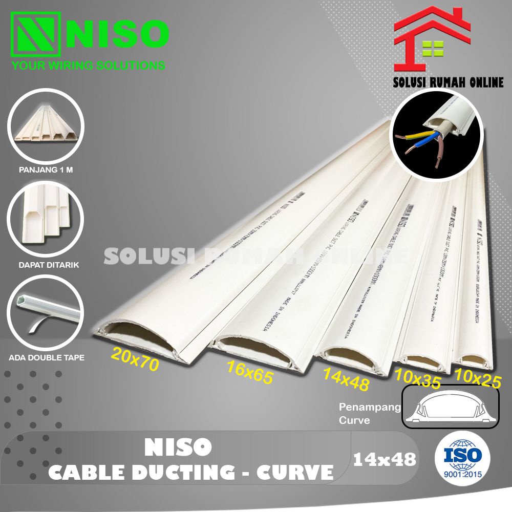 Jual Kabel Duck NISO CURVE 10 x 25 - 20 x 70 Ducting / Cable Duct ...