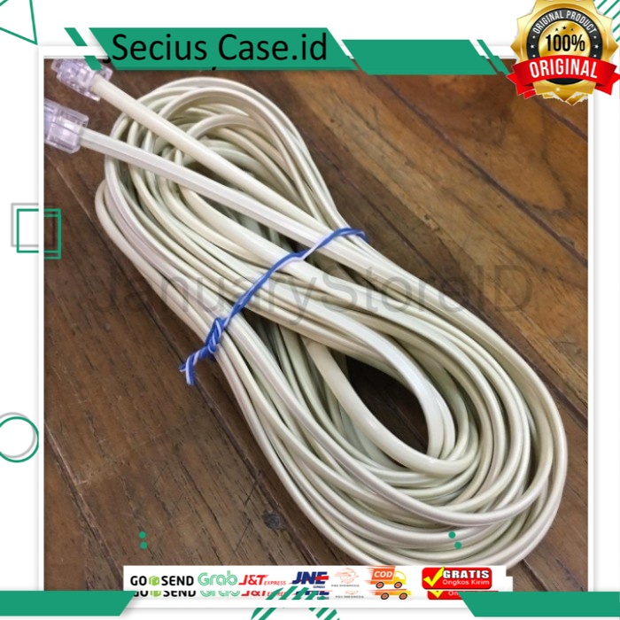 Jual KABEL LINE TELEPON RUMAH SIAP PAKAI 3 METER | Shopee Indonesia