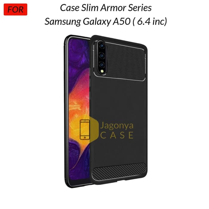 Jual Samsung Galaxy A50 Case Slim Armor Soft Series - Hitam | Shopee ...