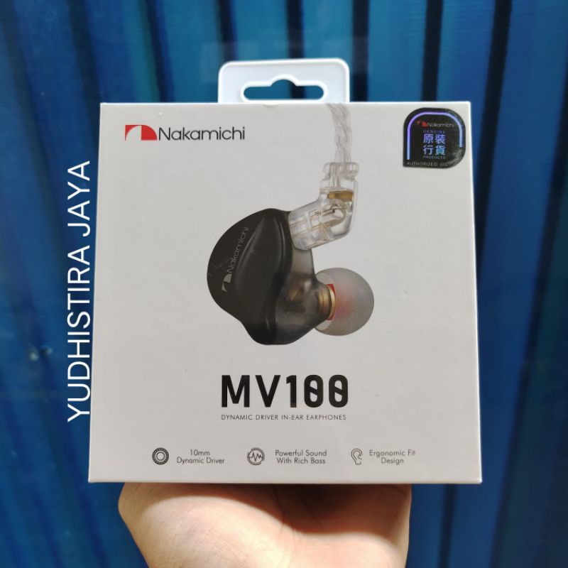 Jual Nakamichi MV100 Monitor In Earphone Mic IEM Dynamic Driver Original | Shopee Indonesia
