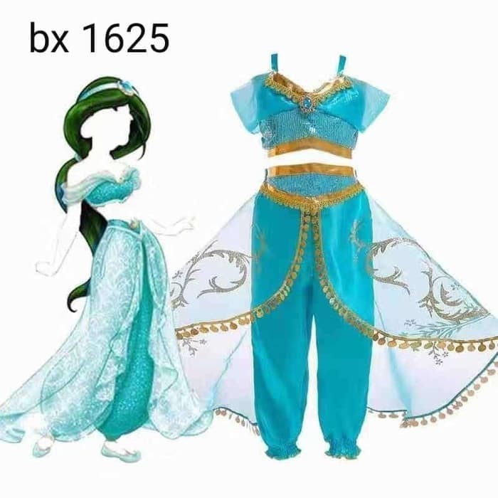 Jual Kostum Anak Jasmine II Aladdin Princess Dress Gaun Baju Pesta ...