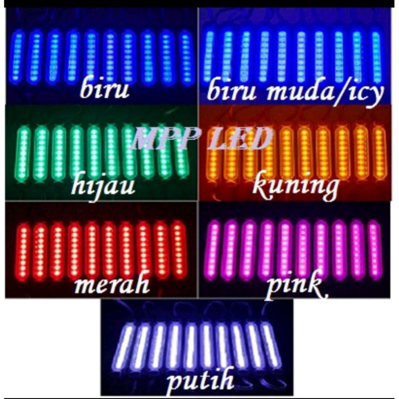 Jual lampu led ovall 12v 24v.variasi mobil/motor dll.1 Pcs=9 mata led ...