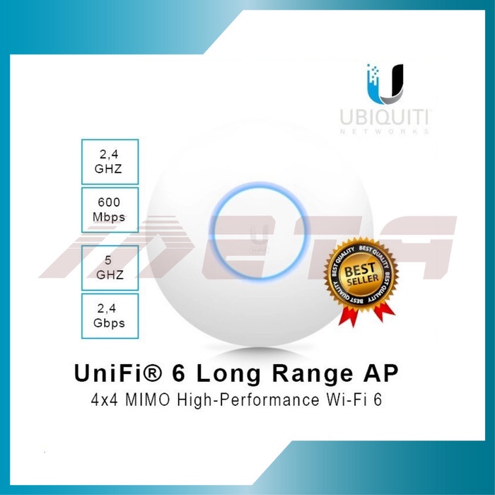 Jual Ubiquity U6-LR UniFi 6 Long-Range Access Point ( U6-LR ) U6 LR AP ...