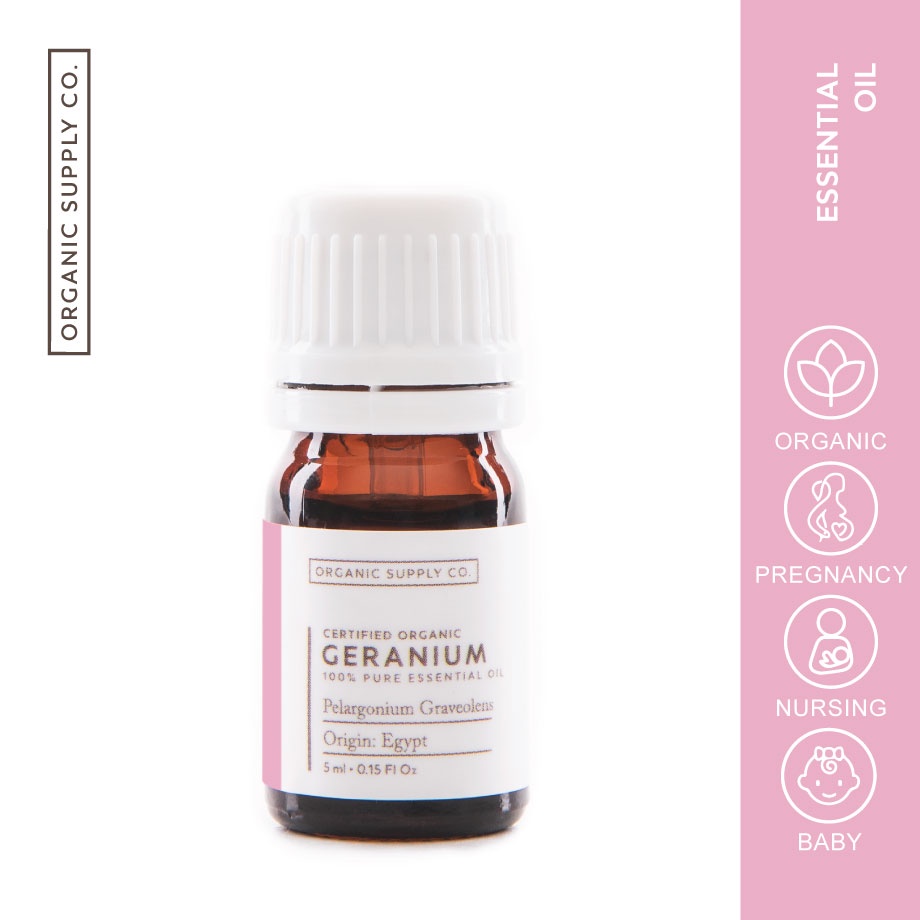 Jual Organic Supply Co - Geranium Essential Oil Organic - 5ml | Shopee ...