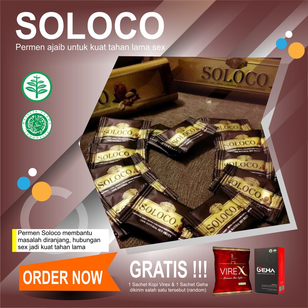 Jual SOLOCO ASLI ORIGINAL BERHOLOGRAM SOLOCO PERMEN PENAMBAH STAMINA ...