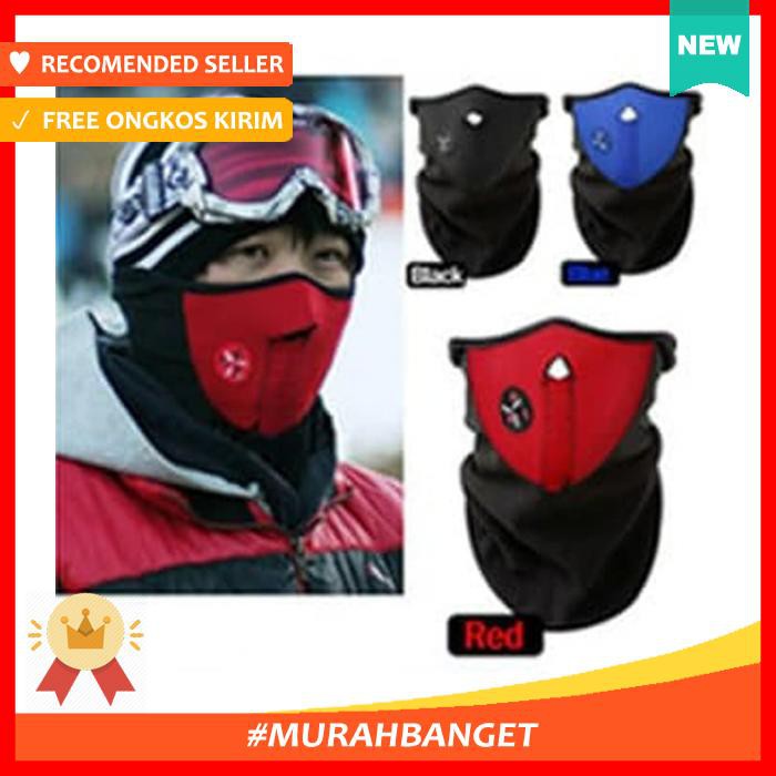 Jual Thermal Mask Masker Motor Filter Debu Ski Half Mask Balaclava X ...