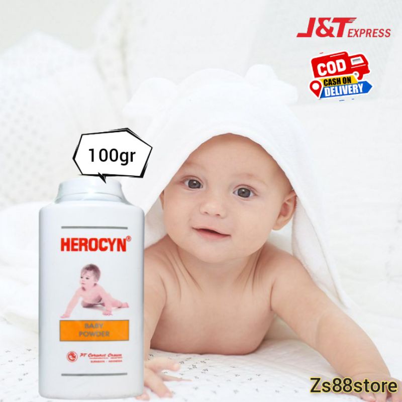 Jual HEROCYN Baby Powder @ 100gr & 200gr | Shopee Indonesia
