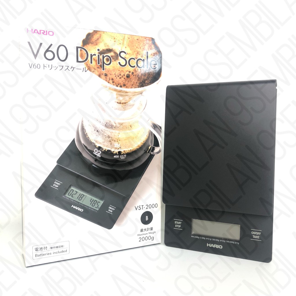 Jual Hario VST-2000 V60 Digital Coffee Scale Timer Timbangan Kopi Japan ...
