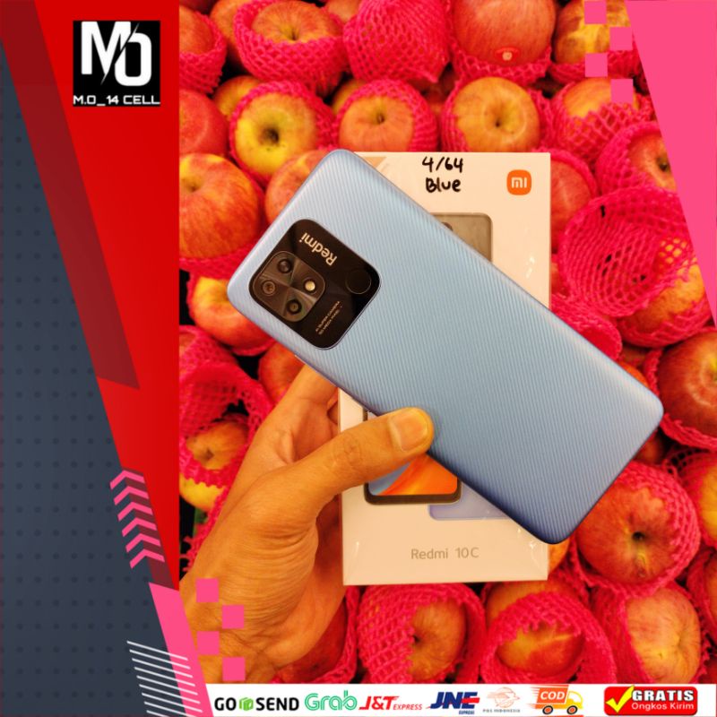 Jual XIAOMI REDMI 10C RAM 4GB/64GB SECOND LENGKAP MULUS NO MINUS ORIGINAL 100℅ FULL SETT ...