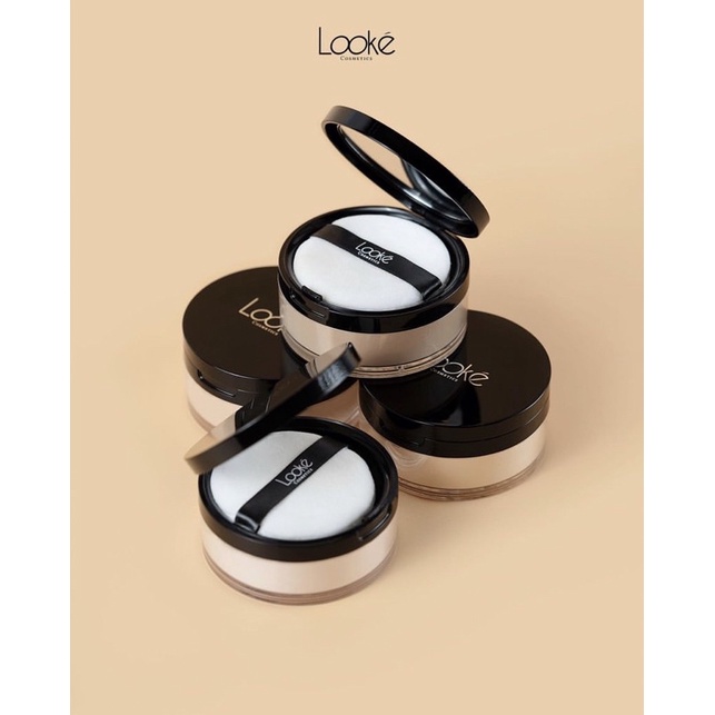 Jual Looke holy smooth & blur loose powder | Shopee Indonesia