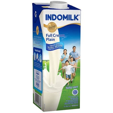 Jual Indomilk Susu UHT Full Cream Plain Putih 1 Liter Susu Cair Indomilk | Shopee Indonesia