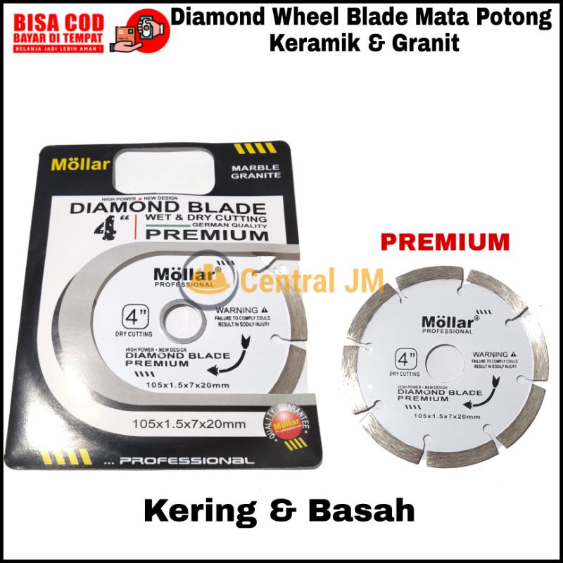 Jual Mata Potong Granit Keramik - Diamond Premium Mollar 4 Inch - Basah ...