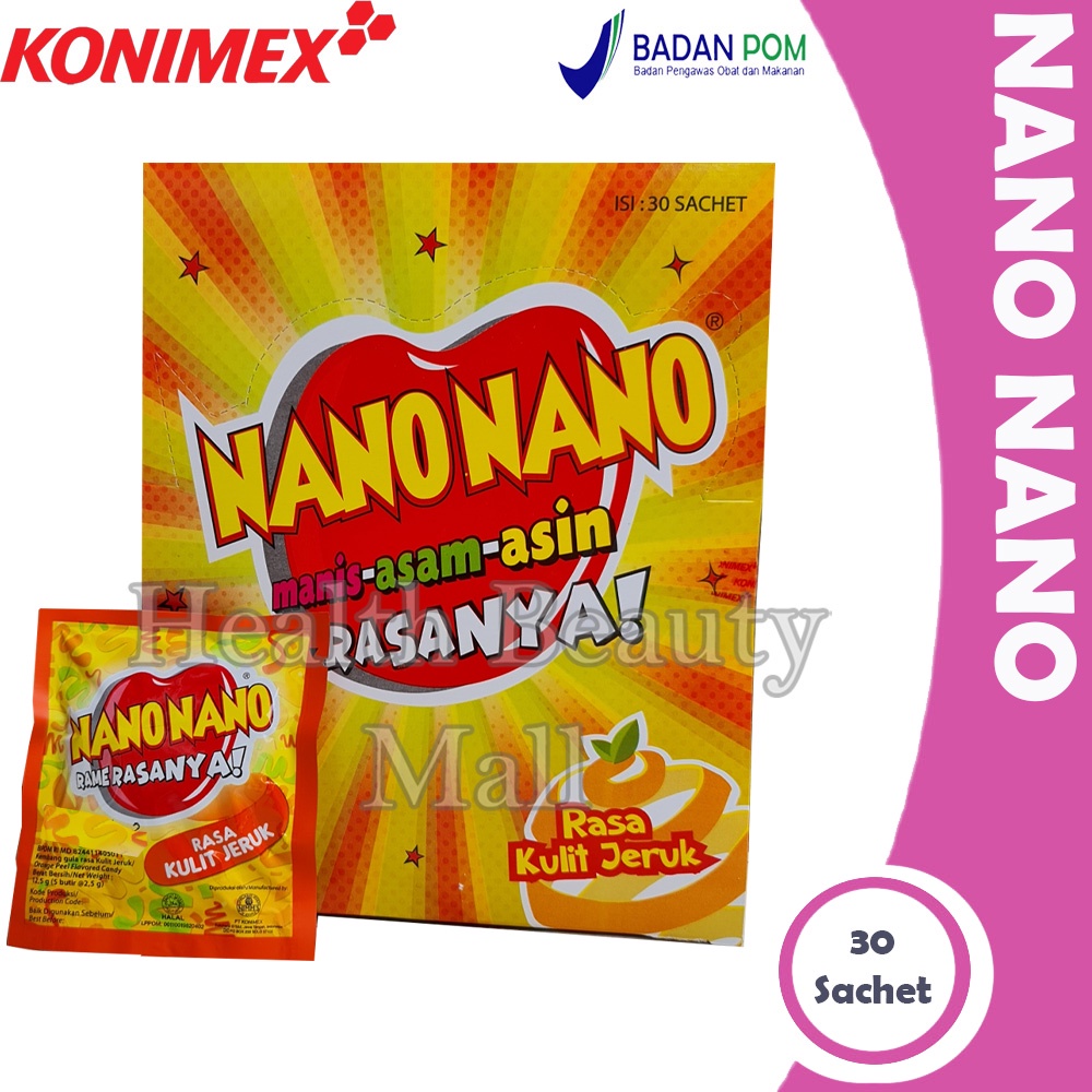 Jual Permen Nano Nano Box Isi 30 Sachet Nanonano Nano-Nano Kembang Gula ...