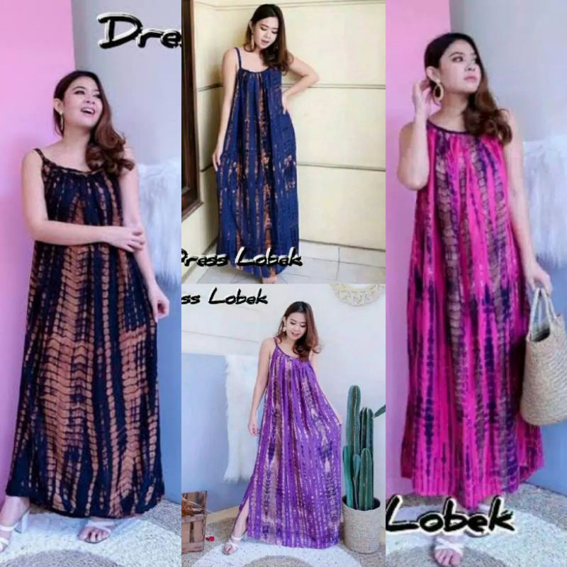 Jual (COD) DRESS BALI DASTER LOBEK DRESS WANITA PANTAI DASTER TIDUR ...