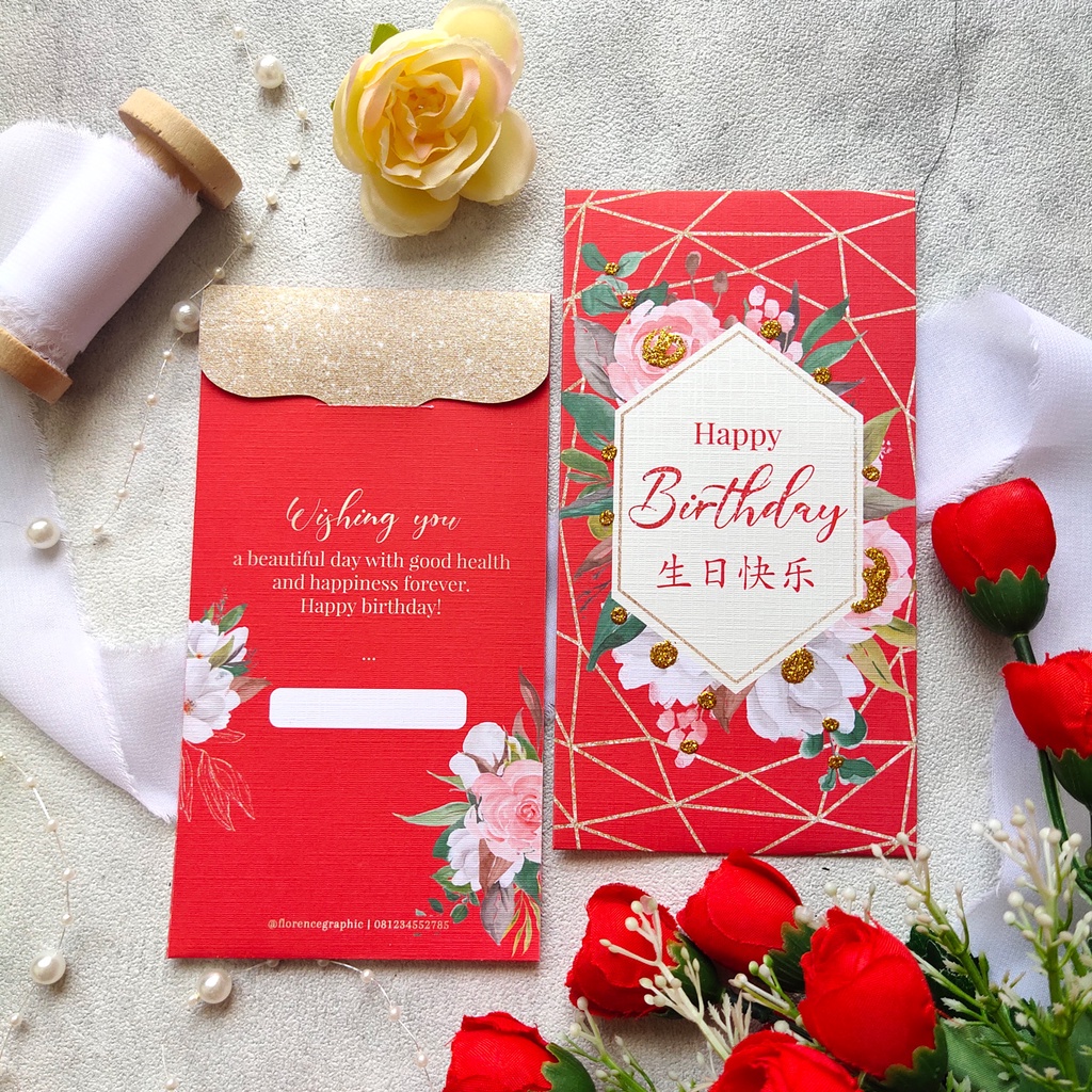 Jual READY STOK ANGPAO / AMPLOP / HONGPAO happy birthday Ulang tahun ...