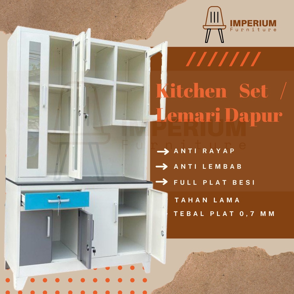Jual Kitchen Cabinet Besi - Kitchen Set Besi - Lemari Dapur Besi ...