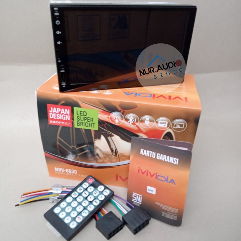 Jual Head Unit Double Din Deckless Full Glass Universal MVIDIA MDV-6630 | Shopee Indonesia