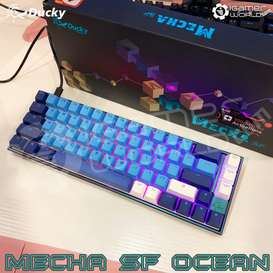 Jual Ducky Mecha SF Radiant OCEAN Edition Mechanical Gaming Keyboard ...