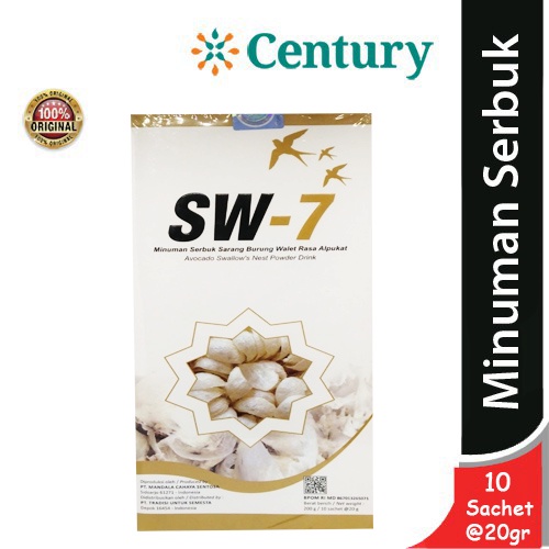 Jual SW 7 Minuman Serbuk Sarang Burung Walet 1 Box isi 10 Sachet/Daya Tahan Tubuh/Stroke ...