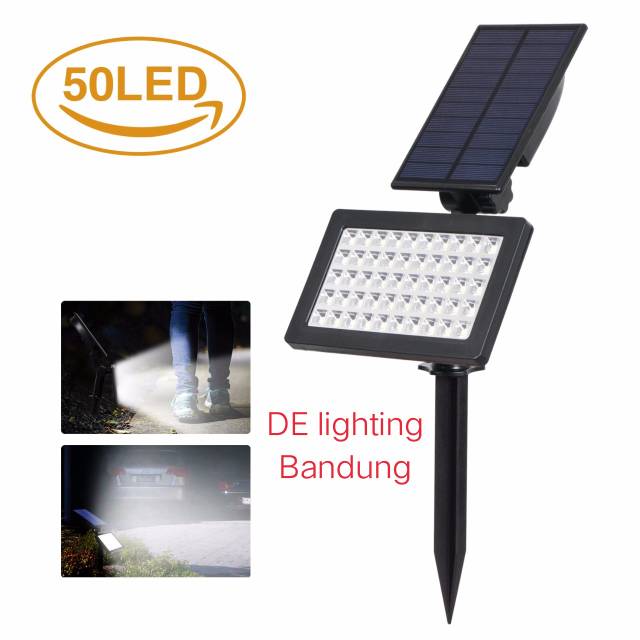 Jual Lampu sorot 50 led tenaga surya matahari / led solar garden 5 watt ...