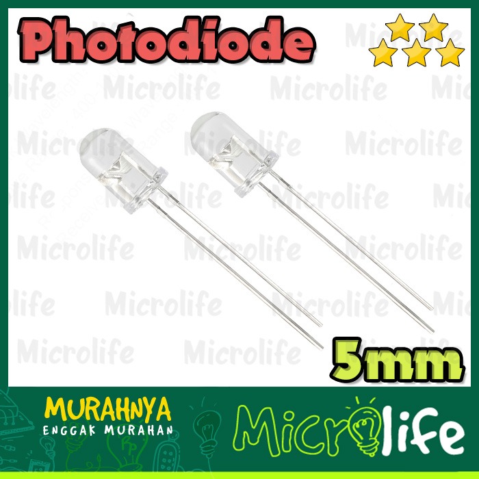 Jual PHOTODIODE 5MM PHOTODIODA SENSOR CAHAYA | Shopee Indonesia