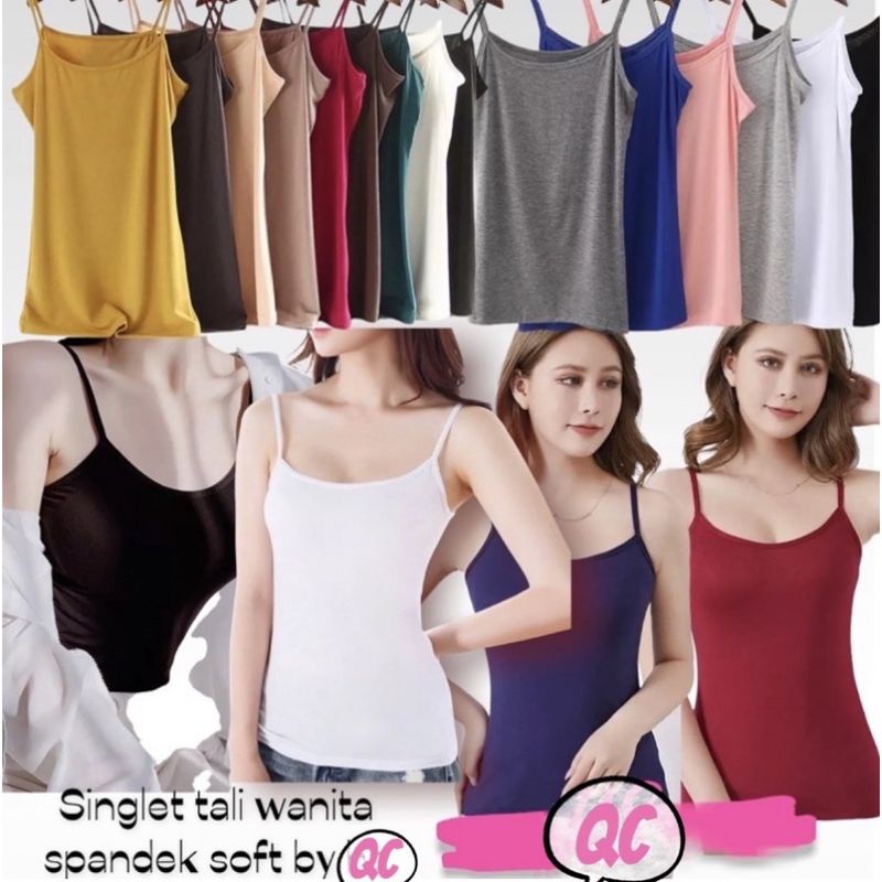 Jual TANK TOP TALI KECIL | SINGLET | TANK TOP TALI|SALE MURAH 1 KG MUAT ...