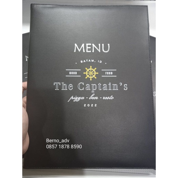 Jual Menu Table Restaurant / Hotel / Kafe / DENGAN LOGO COSTUM PRINT UV ...