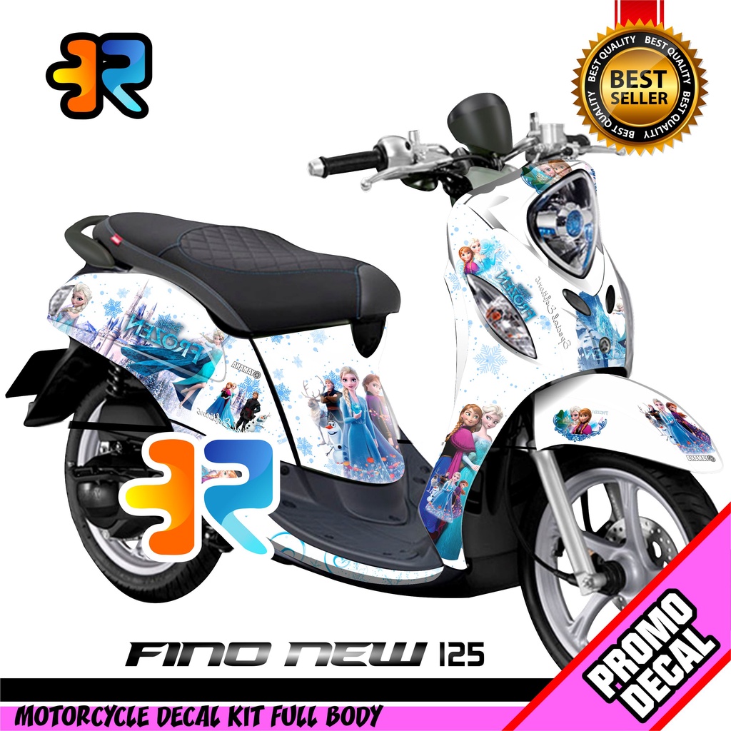 Jual Decal Motor Fino New 125 Desain Frozen Sticker Full Body | Shopee ...