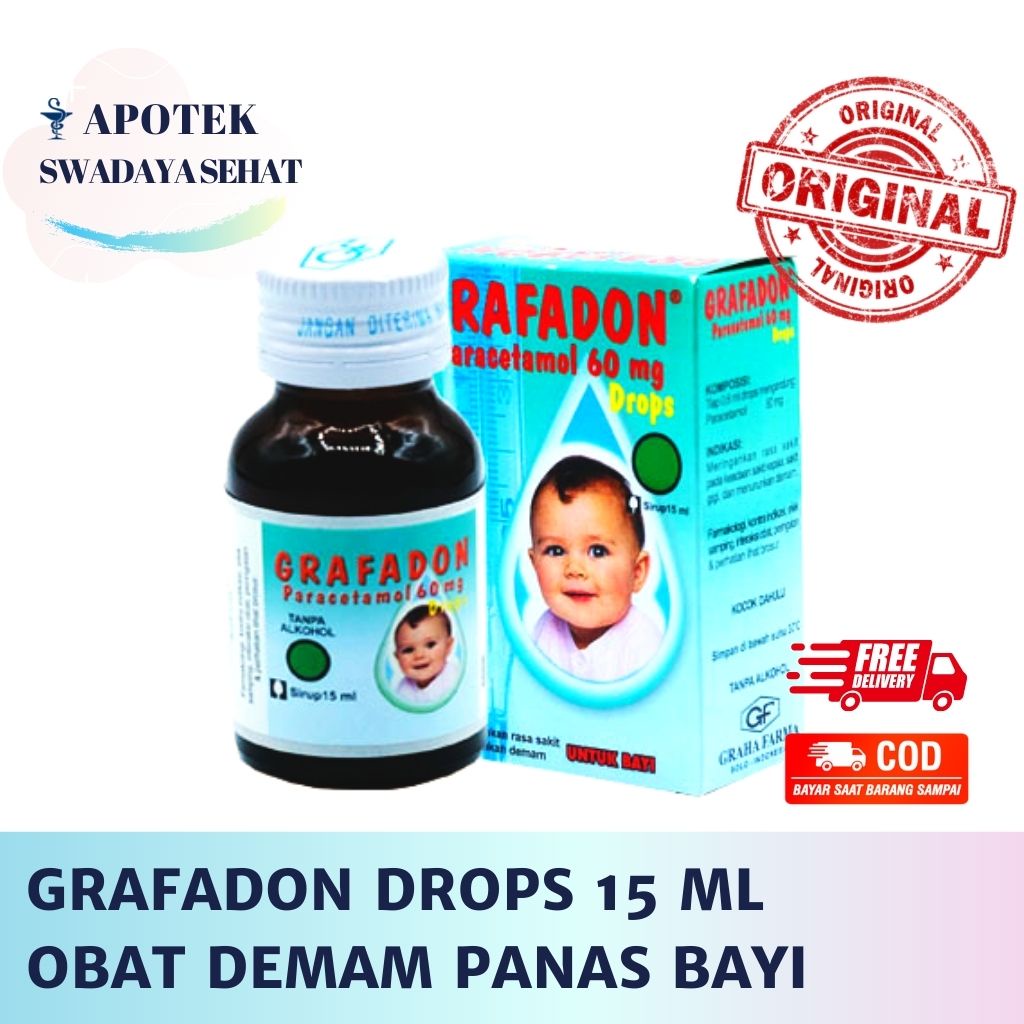 Jual GRAFADON Drops 15 ML - Paracetamol 60mg Drop Obat Demam Bayi Anak ...