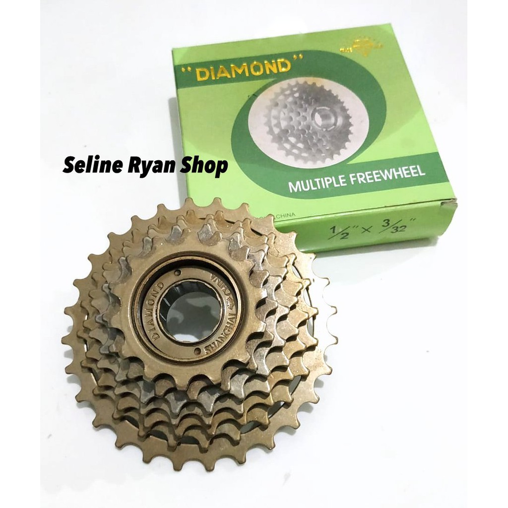 Jual Sprocket / Gear Tumpuk / Gir Belakang Sepeda 7 Speed Diamond ...