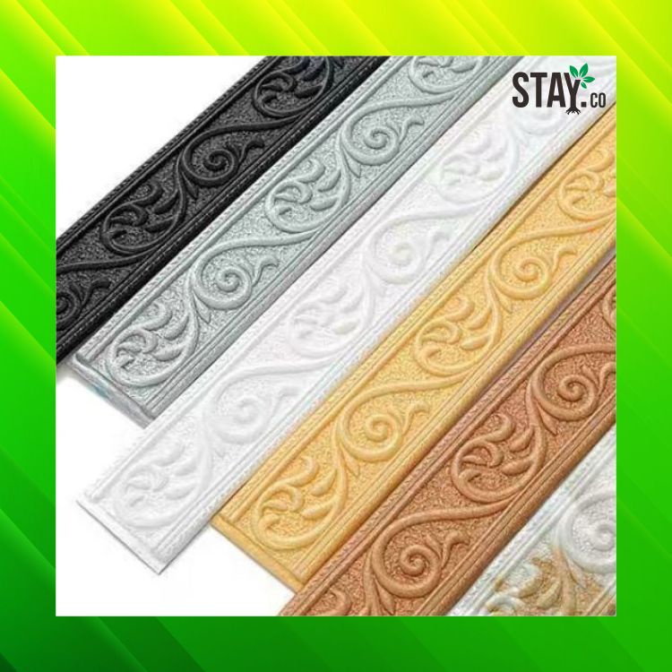 Jual Lis Wallpaper Dinding 3D Border Walpaper 3D Wallfoam / Wallborder ...