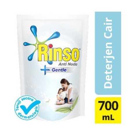 Jual Rinso Gentle Detergen Cair 700ml/ Bubuk 700gr Sabun Rinso Gentle ...