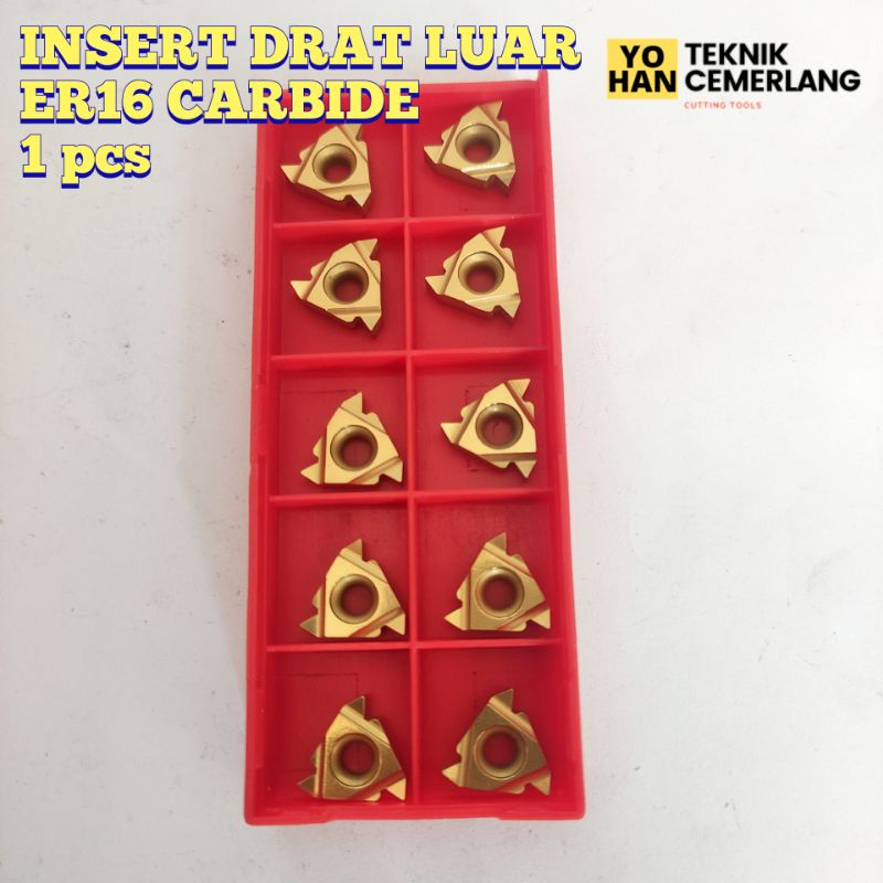 Jual Insert Bubut Drat Luar 16ER Mata Pisau Bubut Carbide ER16 Pahat Bubut Insert Bubut Cnc ...