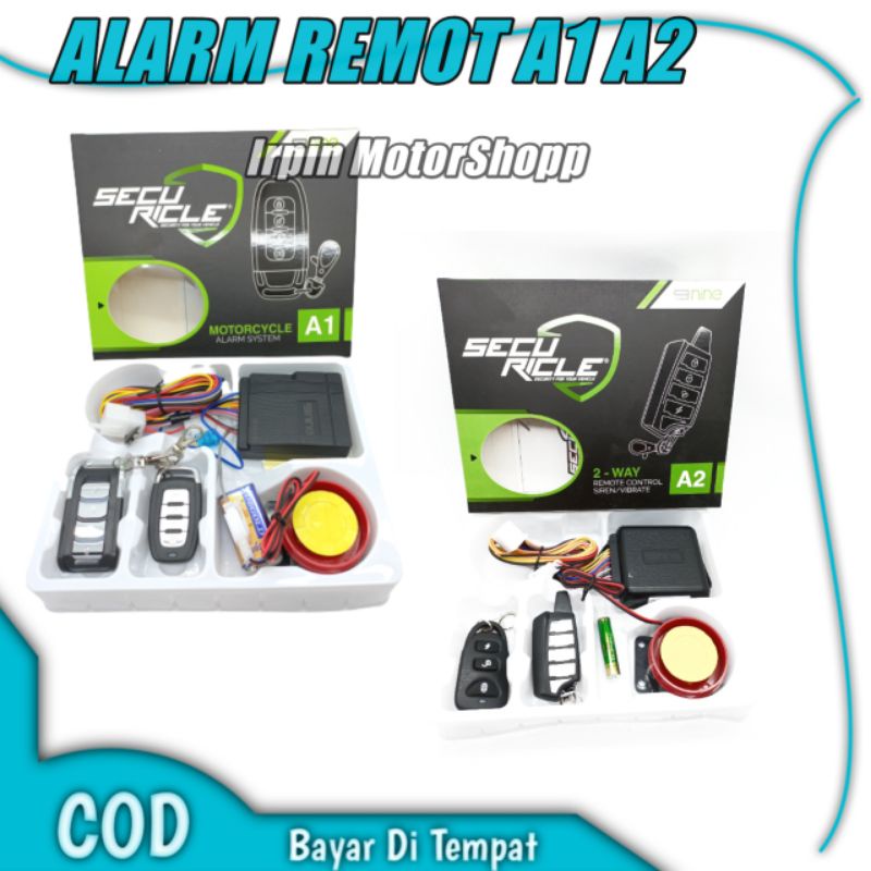 Jual ALARM MOTOR UNIVERSAL LUMINOS 9NINE A1 A2 ORIGINAL | Shopee Indonesia
