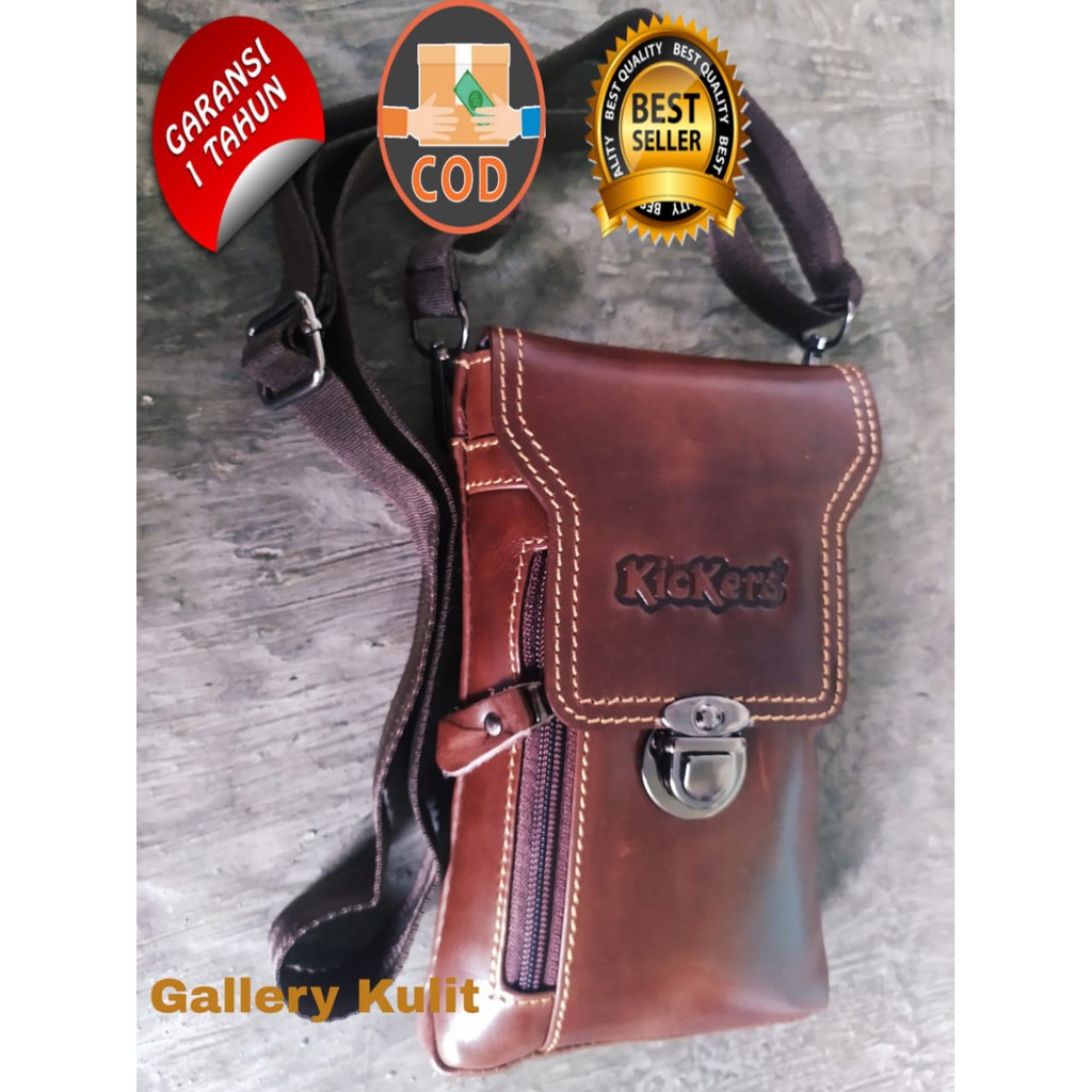 Jual Tas Hp Pria Kulit Asli TH05 - Tas Selempang Kulit Asli Muat Hp 7 ...