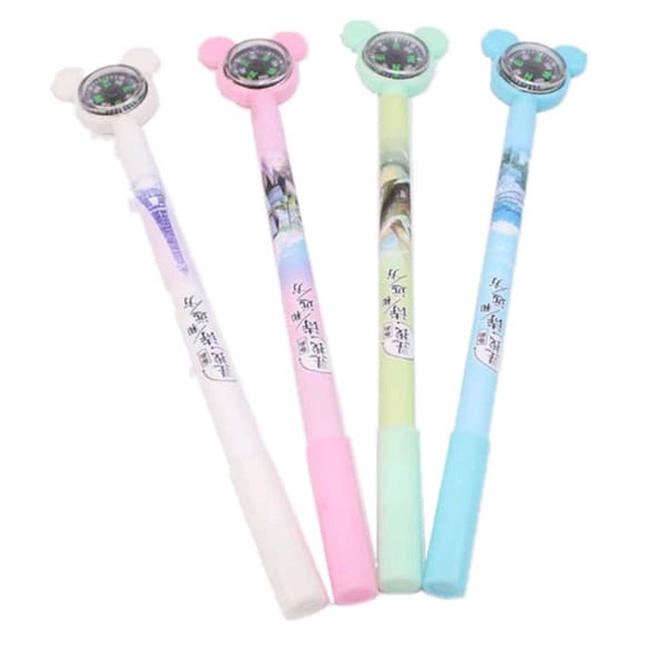Jual Pulpen Unik / Lucu Dengan Hiasan Kepala Tikus dan Kompas Kecil ...