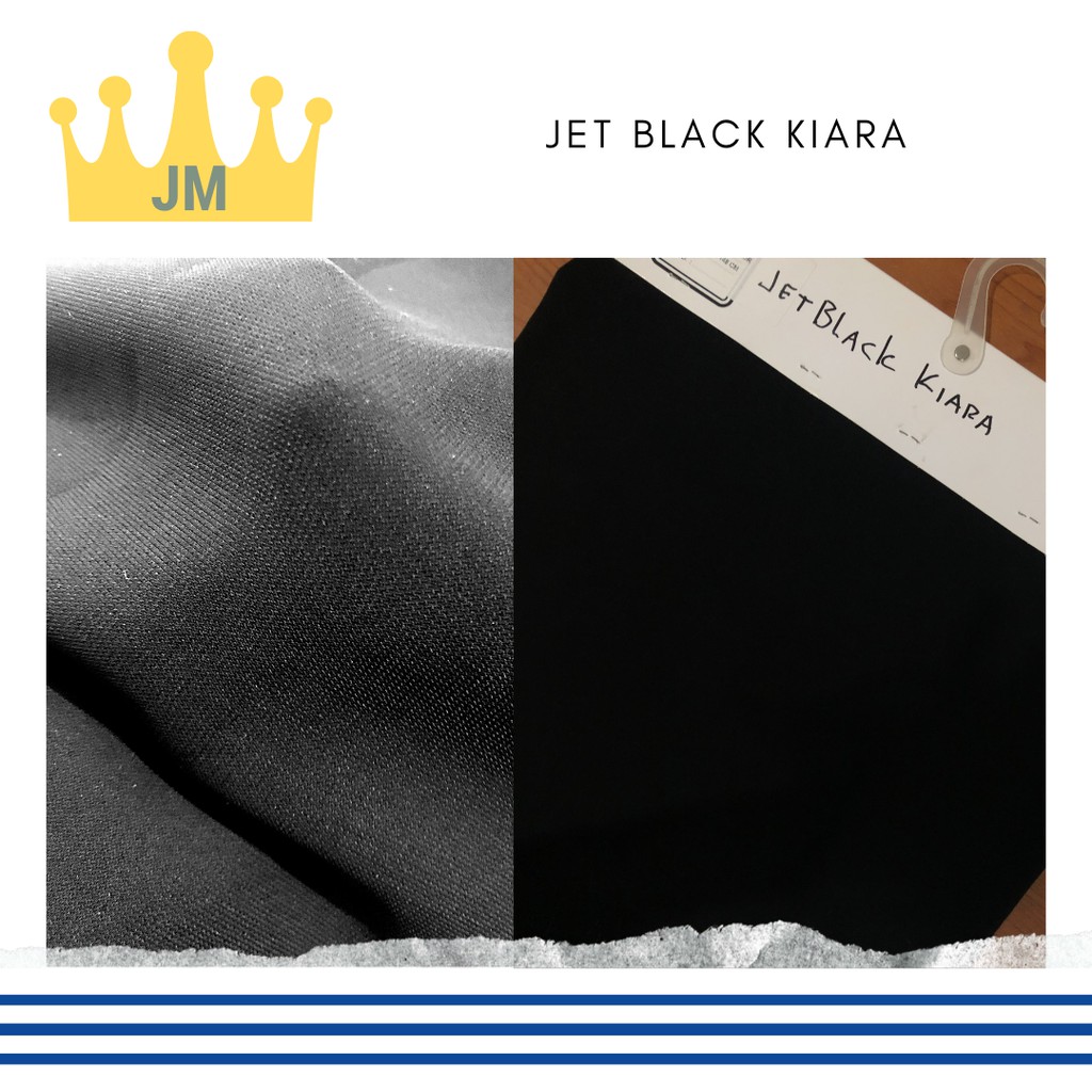 Jual JM LEUWITEX Kain Jet Black Woolpeach, Kiara, Chiffon ( MIN 1 ROL ...
