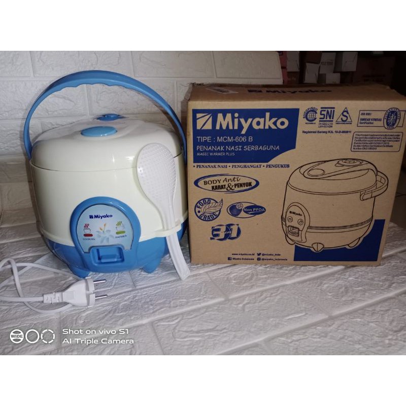 Jual Rice cooker/magic com mcm-606 A miyako 0.6 liter | Shopee Indonesia