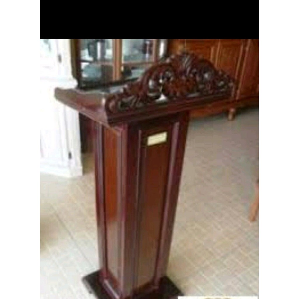 Jual mimbar pidato mimbar podium kayu jati | Shopee Indonesia