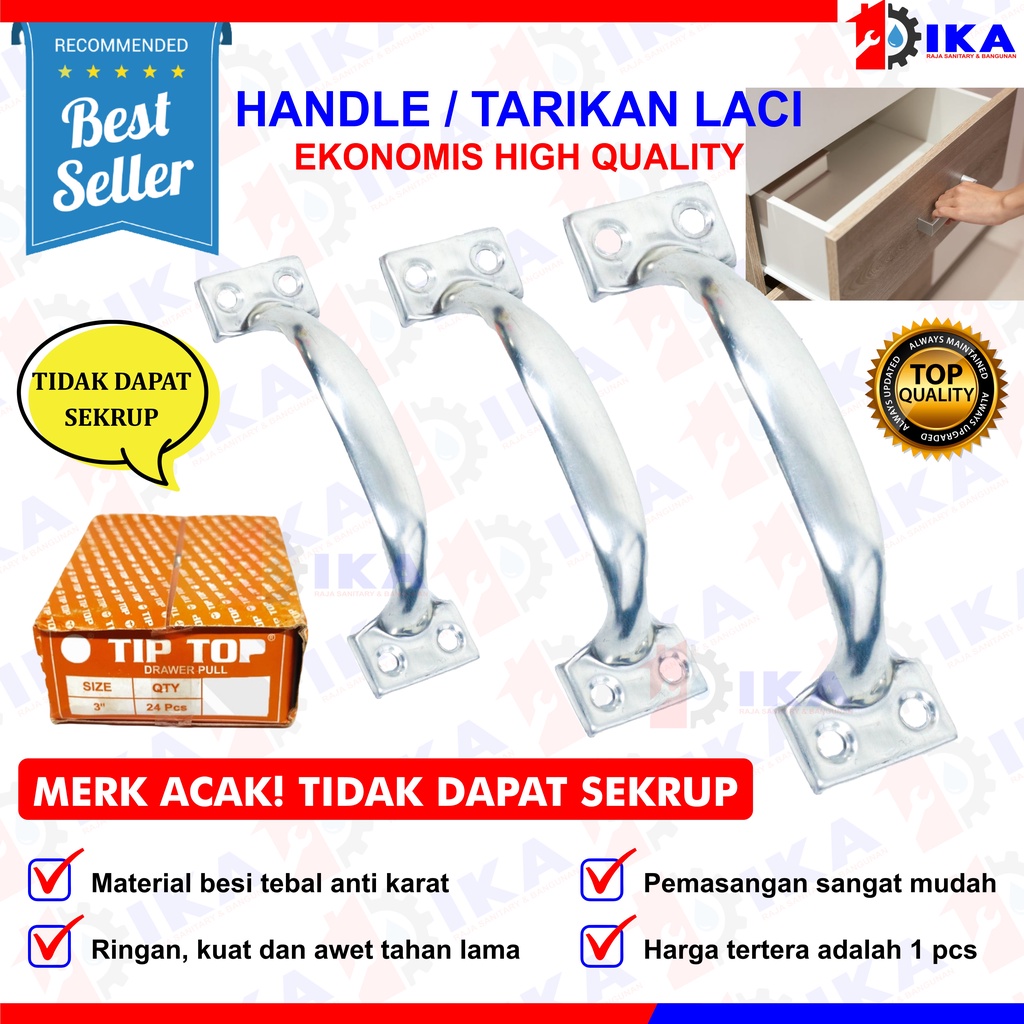 Jual Gagang Handle Pintu Laci Pegangan Lemari Jendela RRT 3" 4" 5" Inch ...