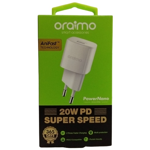 Jual ORAIMO OCW-E95S POWER NANO 20W PD SUPER SPEED ANIFAST TECHNOLOGY | Shopee Indonesia