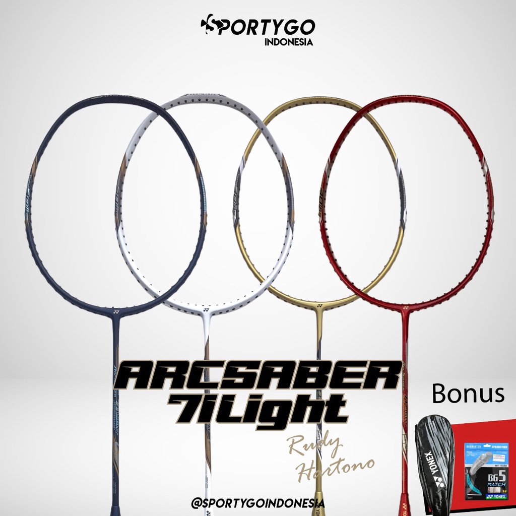 Jual RAKET YONEX Rudi Hartono Series 2020 ORIGINAL / Rudy ARCSABER 71 NANORAY 70 LIGHT BADMINTON ...