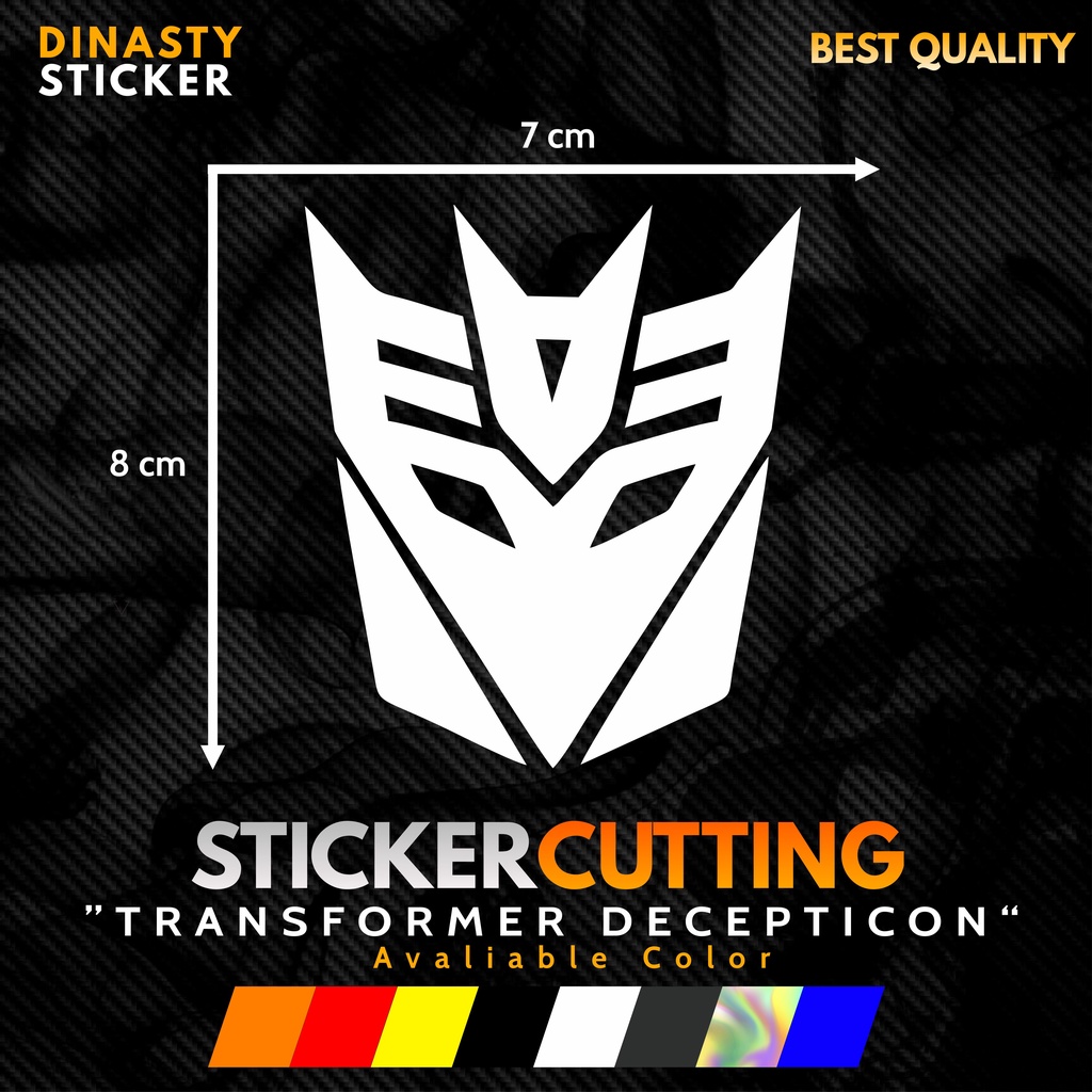 Jual STICKER STIKER CUTTING TRANSFORMERS DECEPTICON LOGO EMBLEM ...